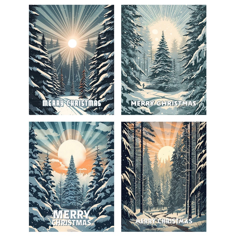 Christmas Cards Boxed - Etsy