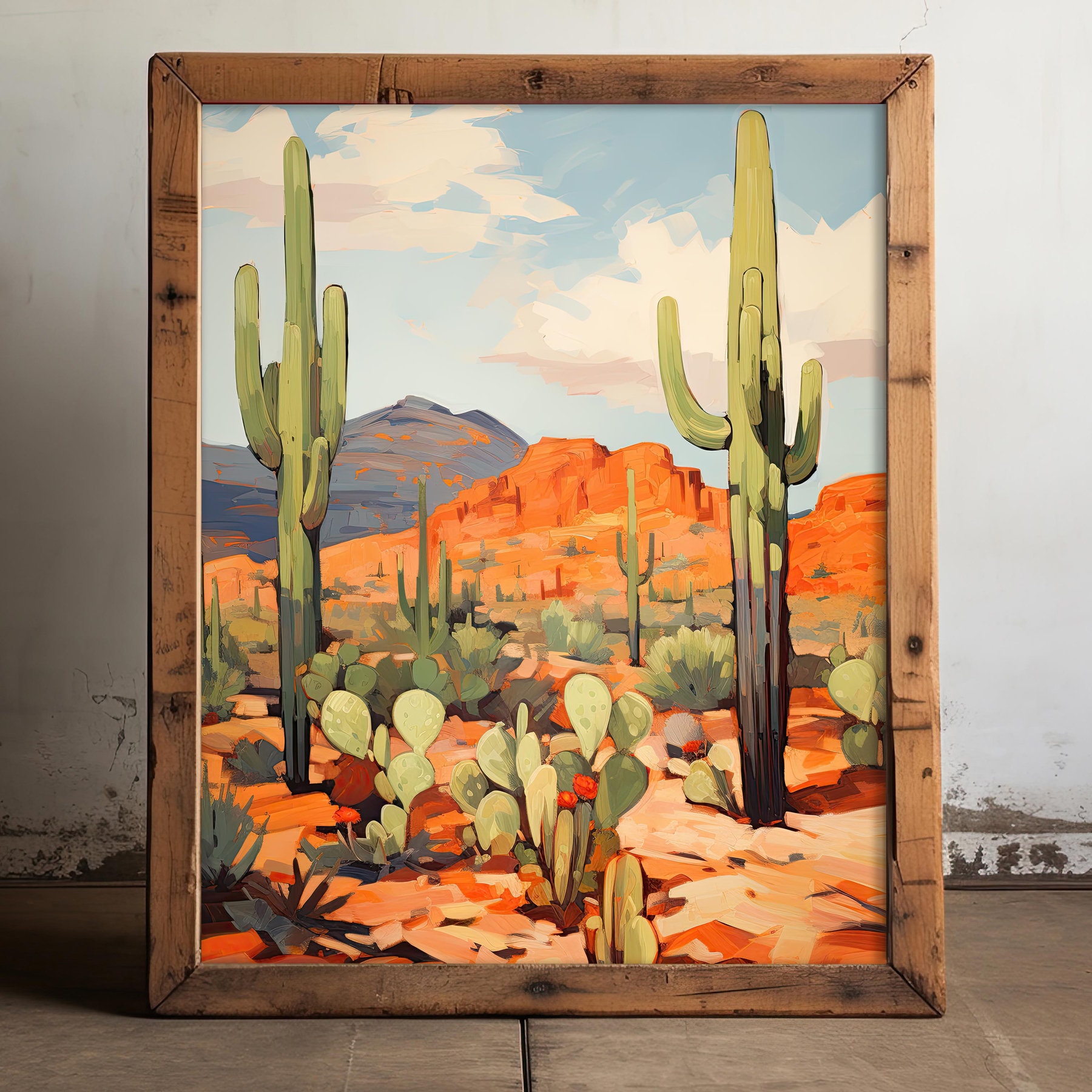 Saguaro Cactus Art Print 8 X 10 - Etsy