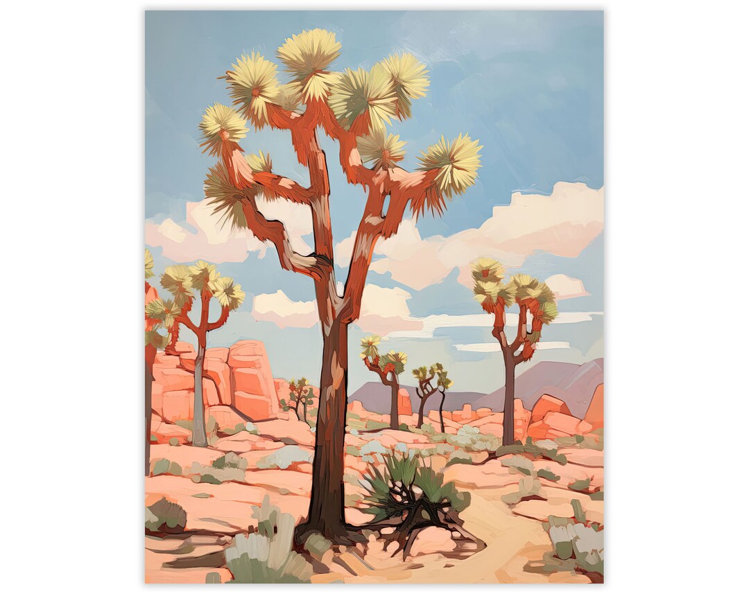 Joshua Tree Art Print - 8 X 10 - Etsy