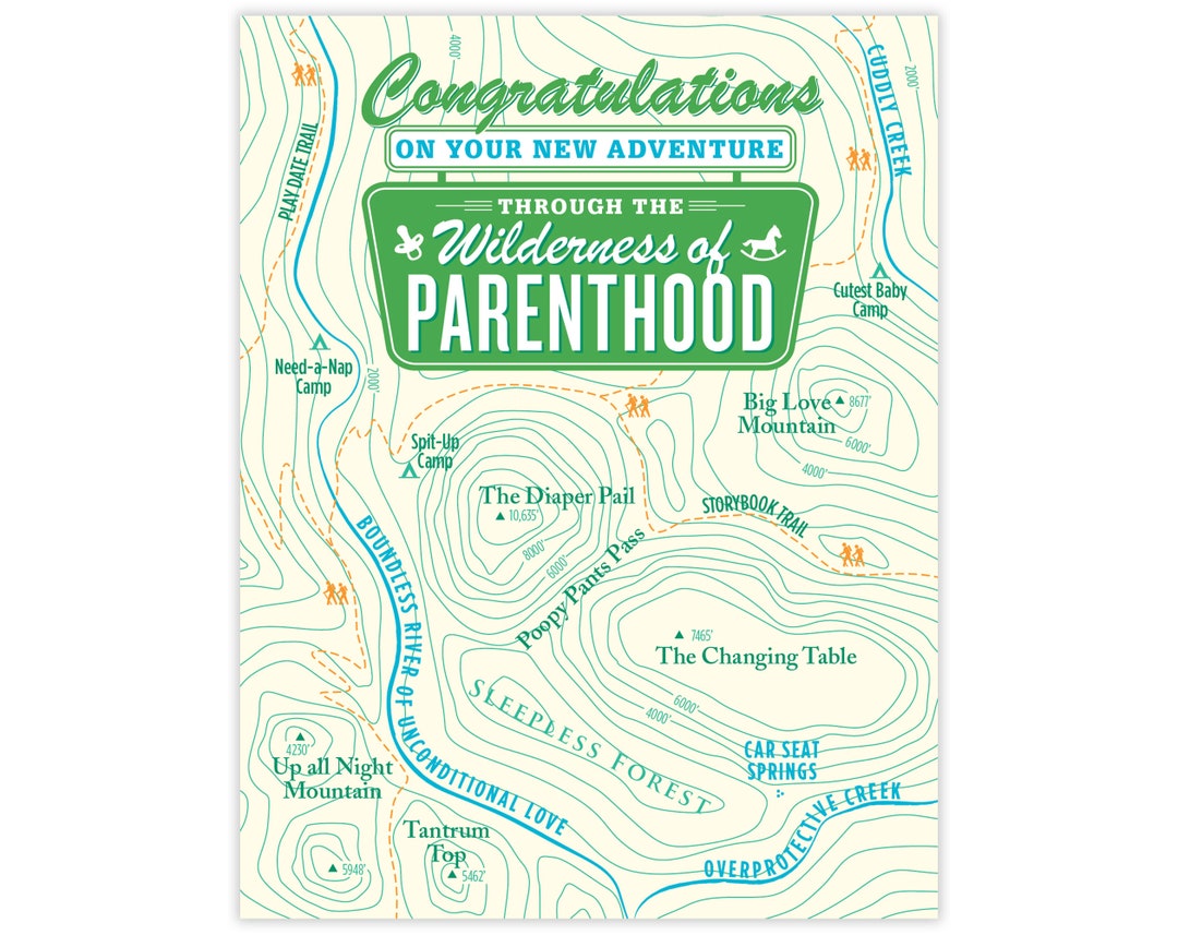 Wilderness of Parenthood Card - Etsy