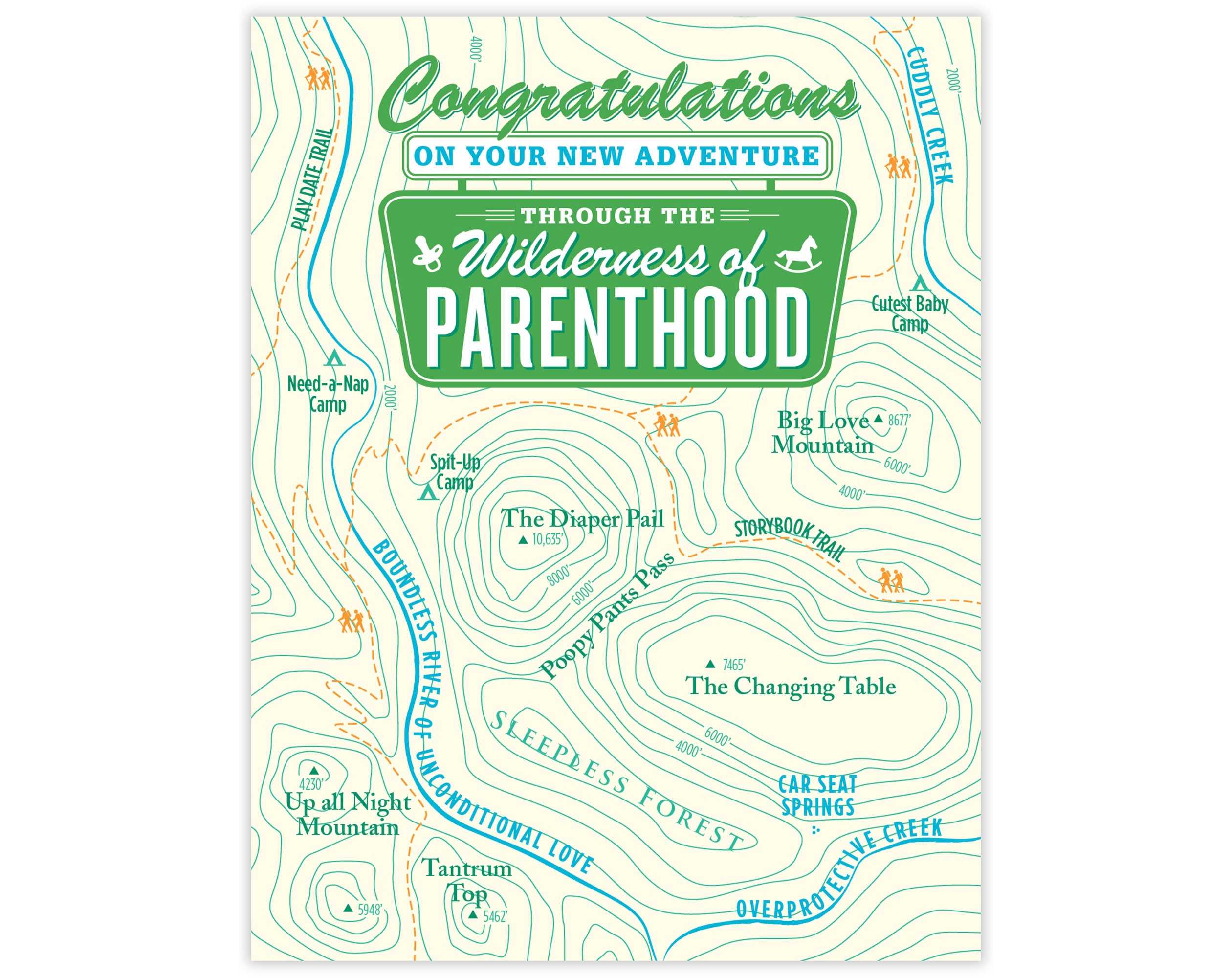 Wilderness of Parenthood Card - Etsy