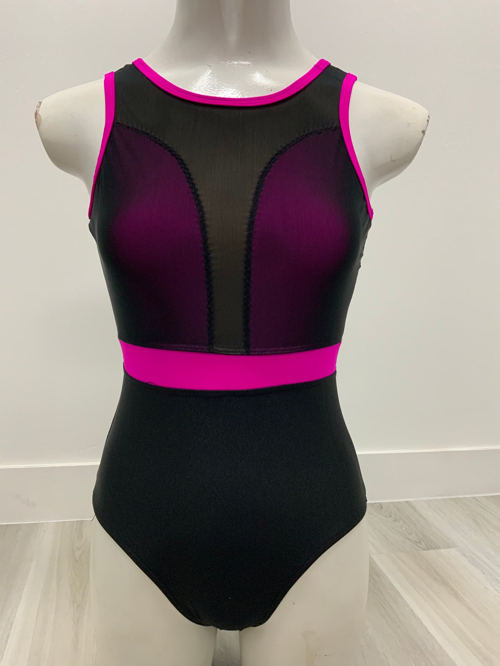 Pink and Black Gymnastics/dance Leotard - Etsy