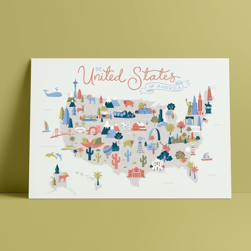 Illustrated Maps - Etsy