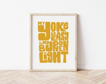 My Yoke is Easy - Etsy