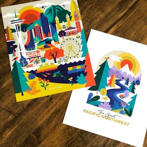 Colorful Pacific Northwest Scene 8x10 Art Print | the Great PNW ...