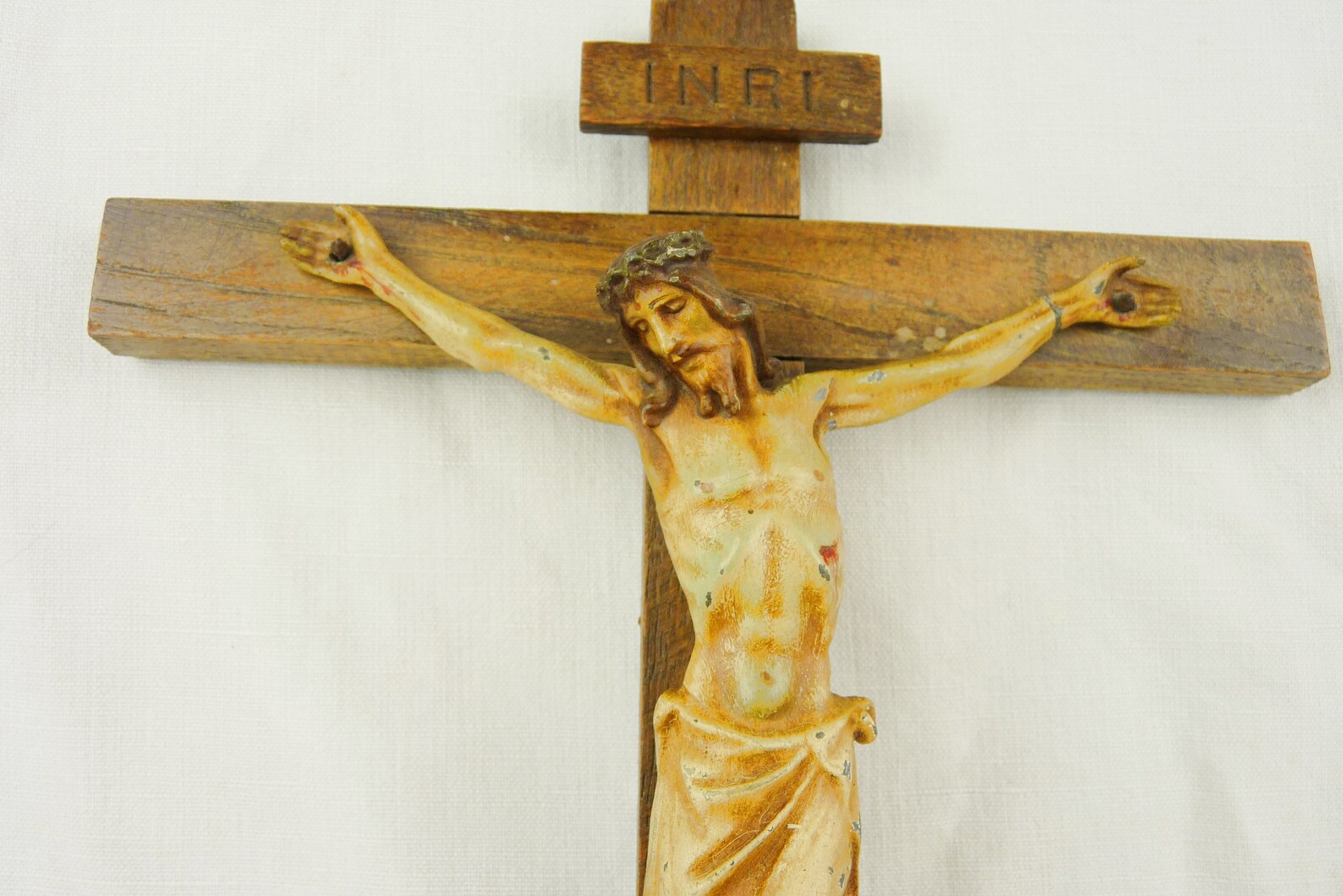 Antique Crucifix Cold Painted Bronze Probably Austrian - Etsy