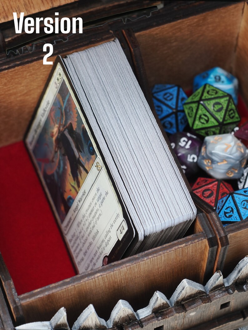 Large Evil Eye Mimic Chest, Dice or Card Storage - Dungeons and Dragons ...
