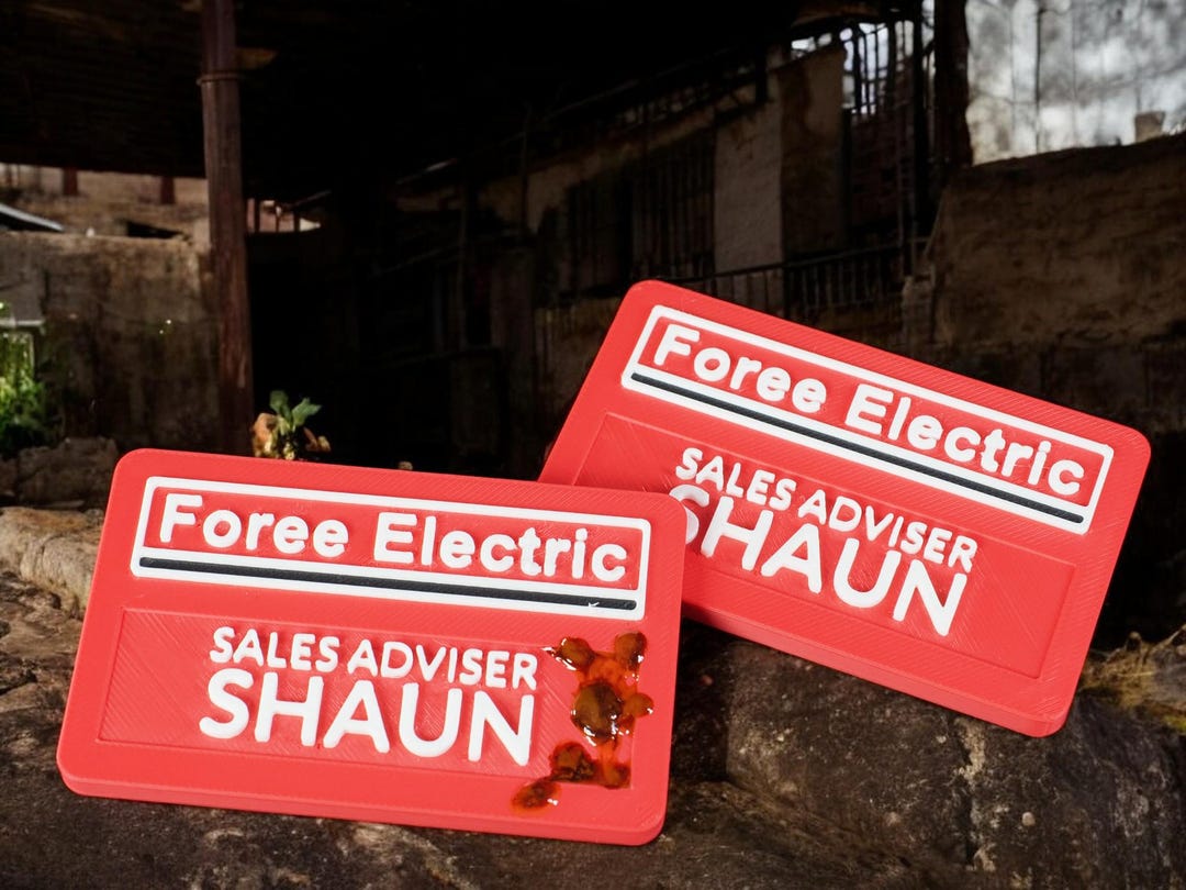 Shaun of the Dead Name Tag & Fridge Magnet Double Pack, Cosplay Item - Etsy