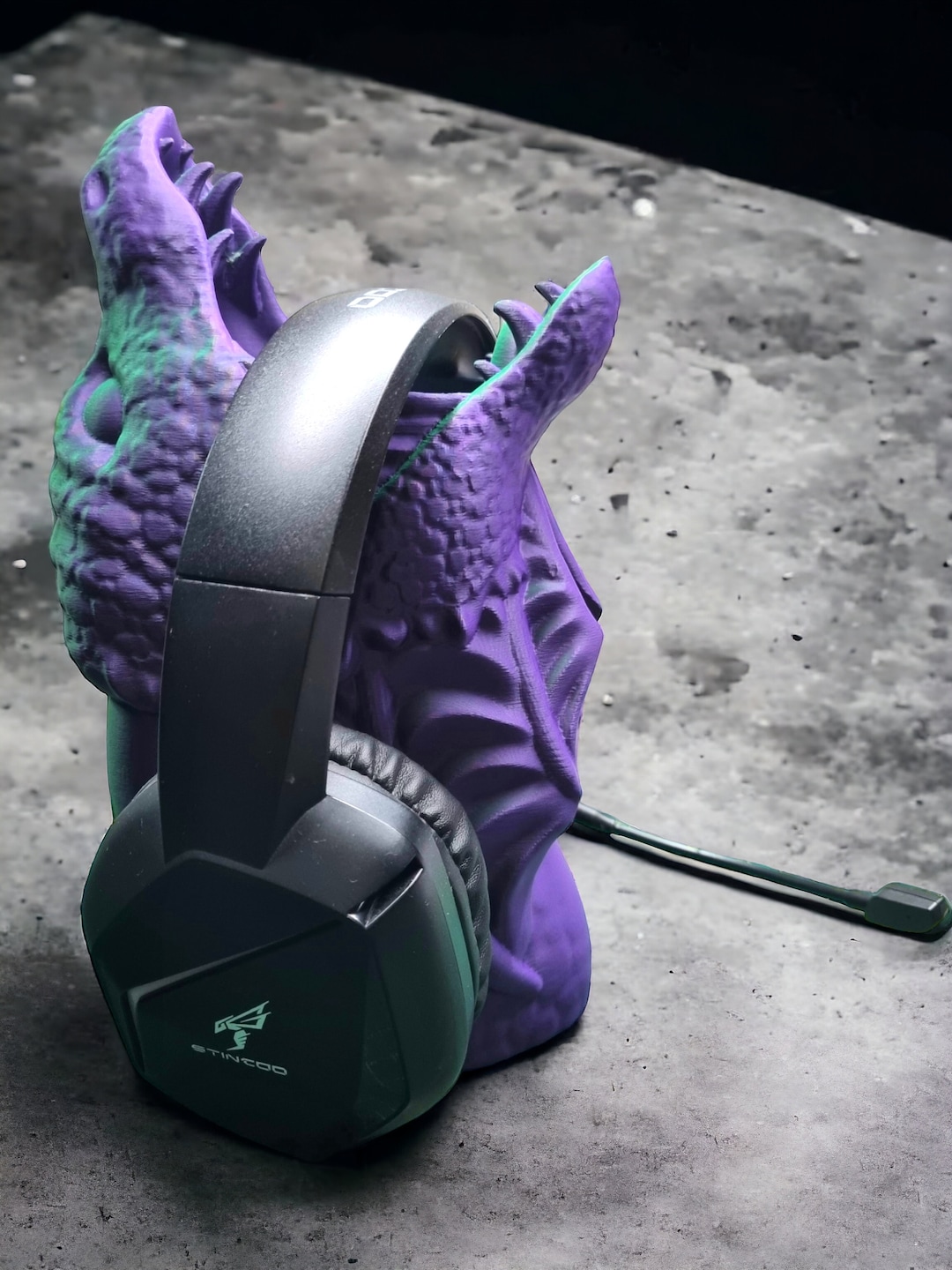 3D Printed Master Dragon Headset Holder - Unique Gaming Decor - DND ...