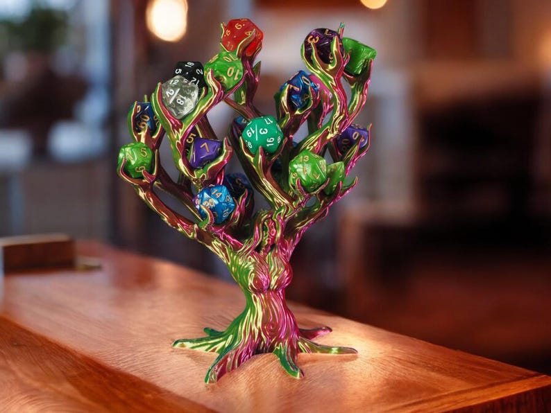 Goddess Dice Tree Holder, 3D Printed RPG Dice Display Stand - Etsy