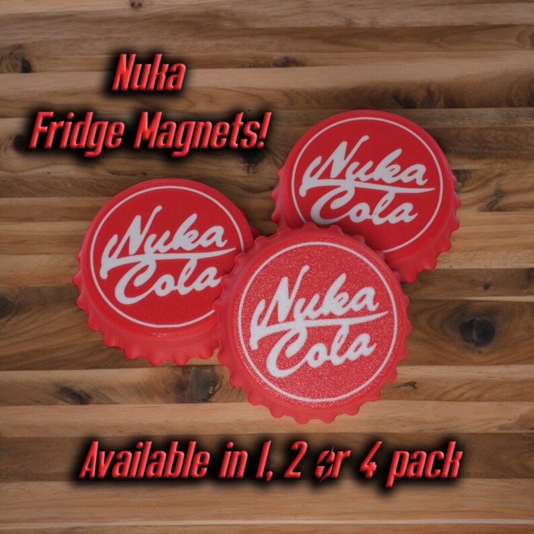 Nuka Cola Fridge Magnet, Bottle Cap Fridge Magnet, Beer Cap Magnet ...