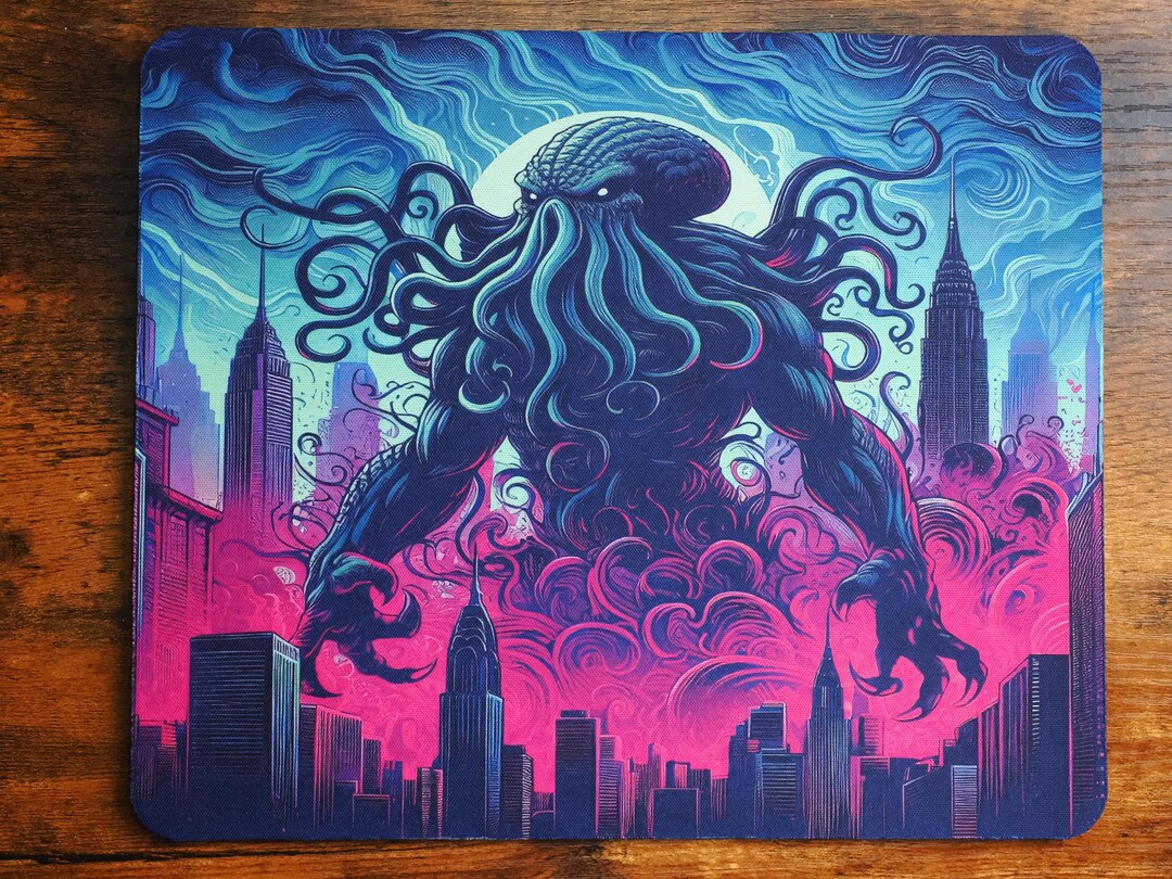 Cthulhu Mouse Pad - Cosmic Horror Design Mouse Pad - High-quality ...