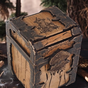 Magic the Gathering Deck Box, Bloomburrow Inspired, Commander, Forest ...