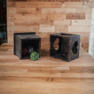 Handmade Wooden Twist Lock Storage Box Rustic Dice Box Small Trinket ...