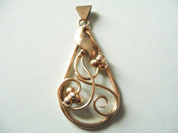 Hugo Grun & Co Ab (Sweden). Vermeil Pendant. 1946. Vi… - Gem