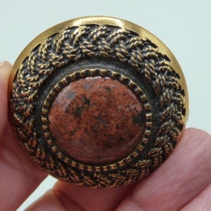 P. Sarpaneva finland. Bronze and Stone Brooch. Vintage. - Etsy
