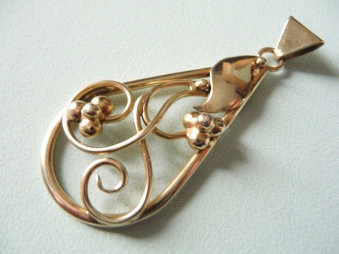 Hugo Grun & Co Ab (Suède). Pendentif en vermeil. 1946. Vintage. - Etsy ...