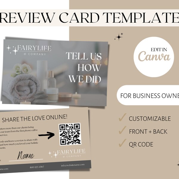 Google Review Cards - Etsy
