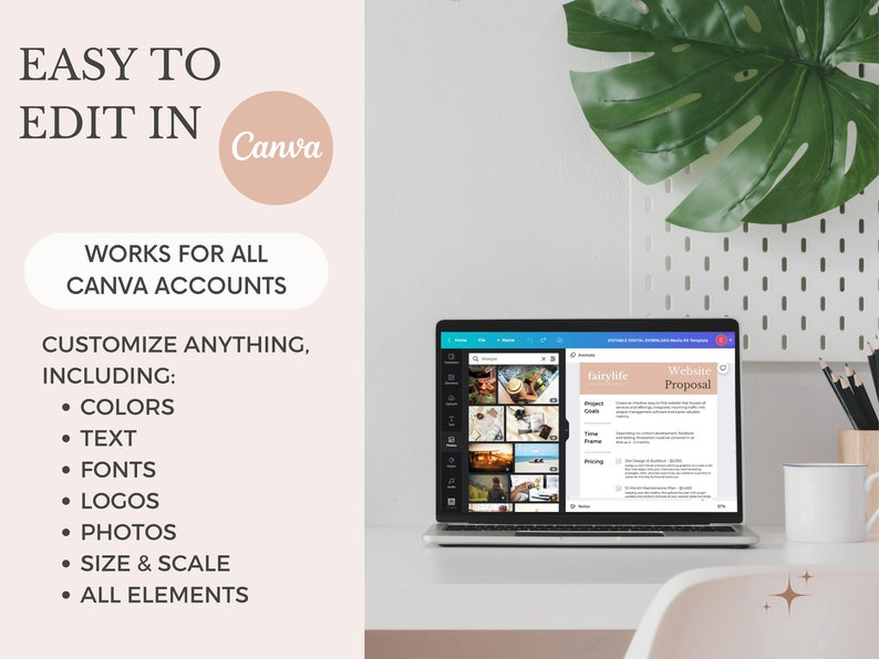 Project Proposal Template Canva Business Proposal Editable - Etsy