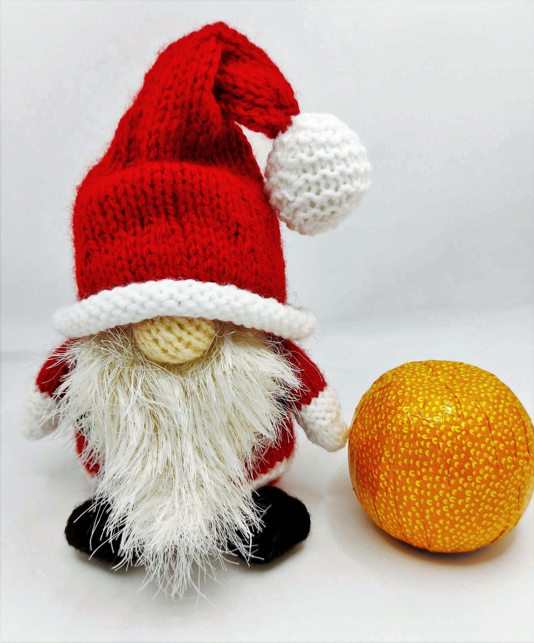 PDF Knitting Pattern Santa Gonk Xmas Gnome Toy Ornament & Chocolate ...