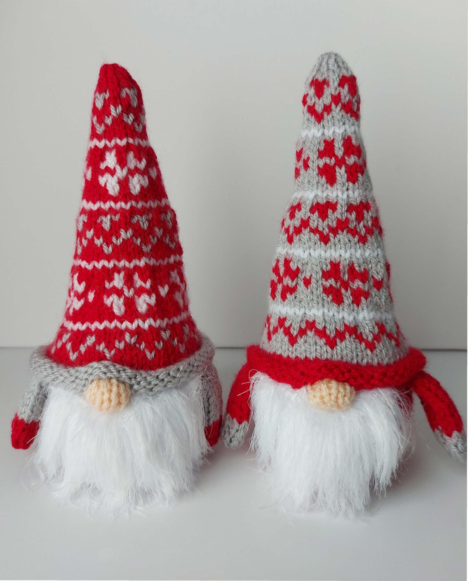 Knitting Pattern PDF Christmas Gonk Fair Isle Hat Gnome Chocolate ...
