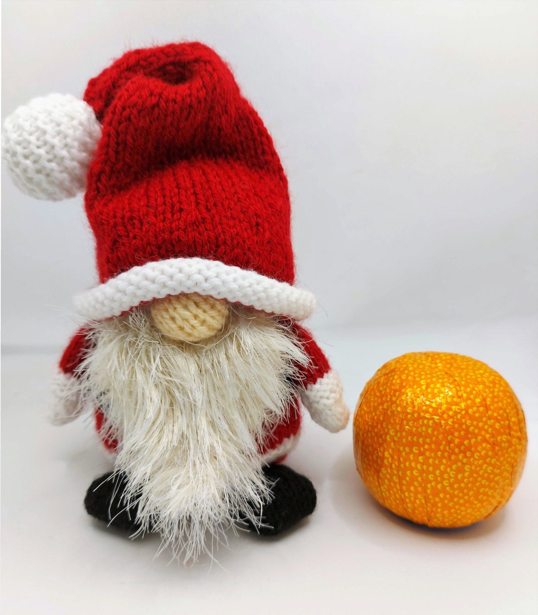 PDF Knitting Pattern Santa Gonk Xmas Gnome Toy Ornament & Chocolate ...