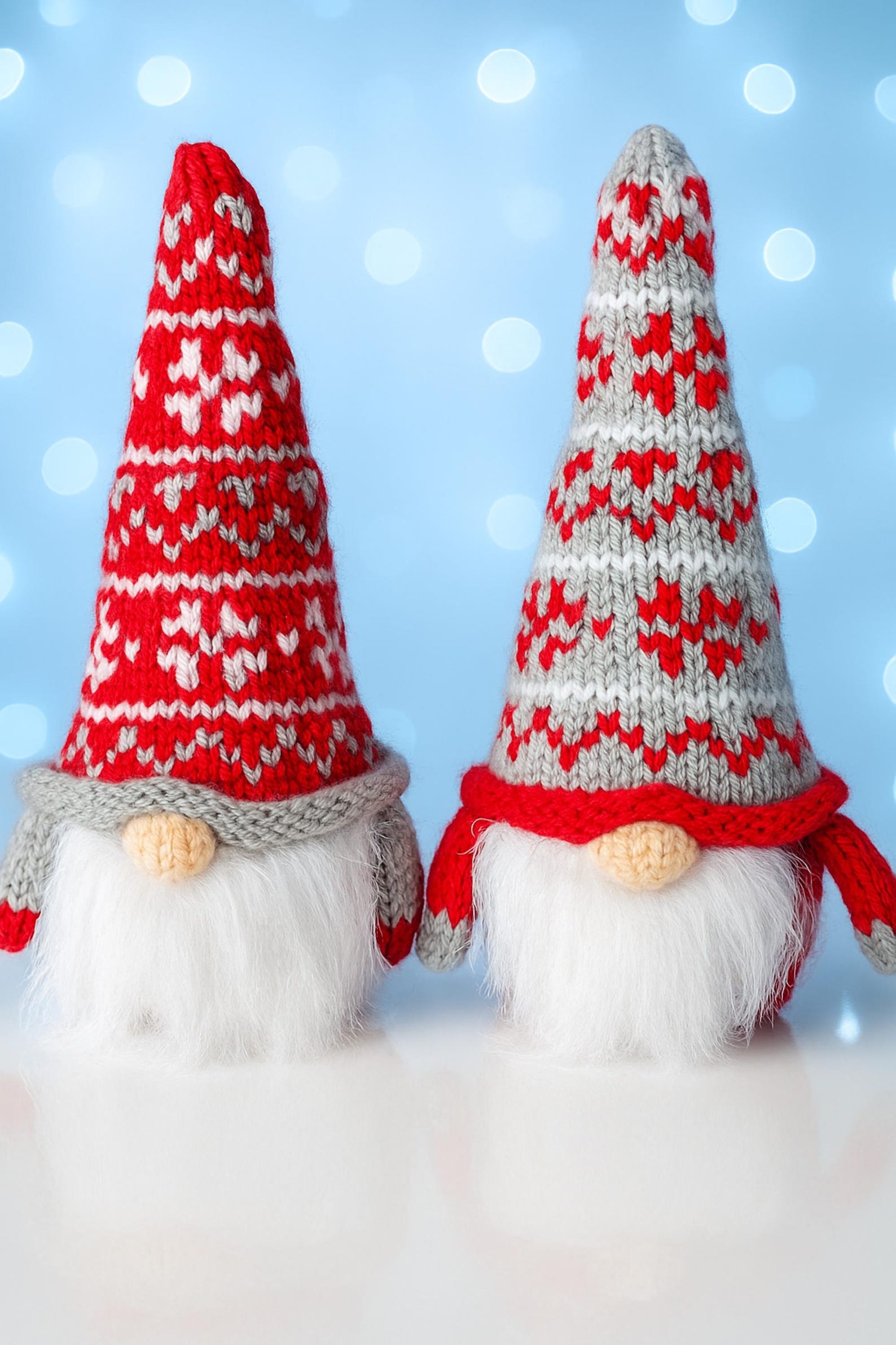 Knitting Pattern PDF Christmas Gonk Fair Isle Hat Gnome Chocolate ...