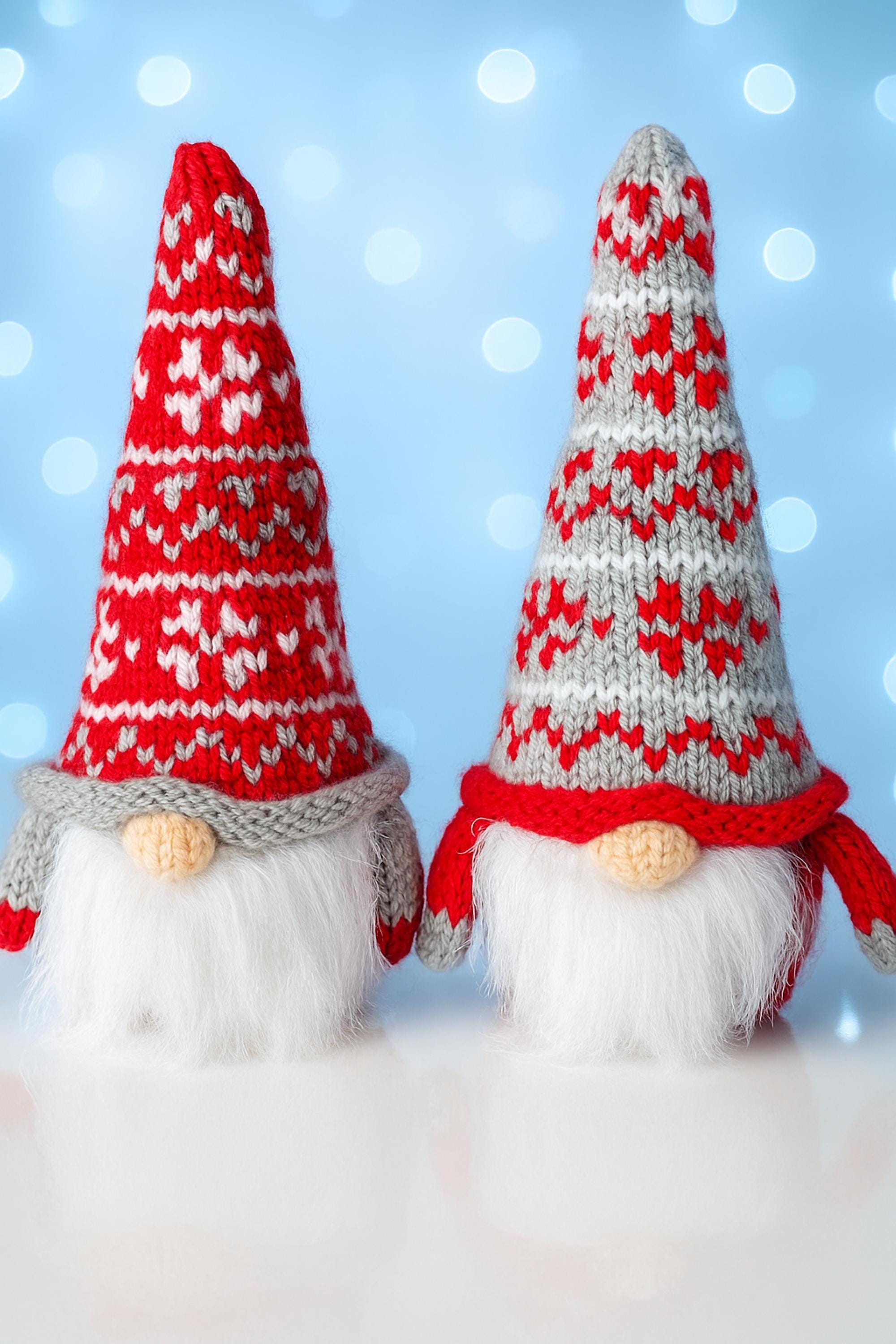 Knitting Pattern PDF Christmas Gonk Fair Isle Hat Gnome Chocolate ...