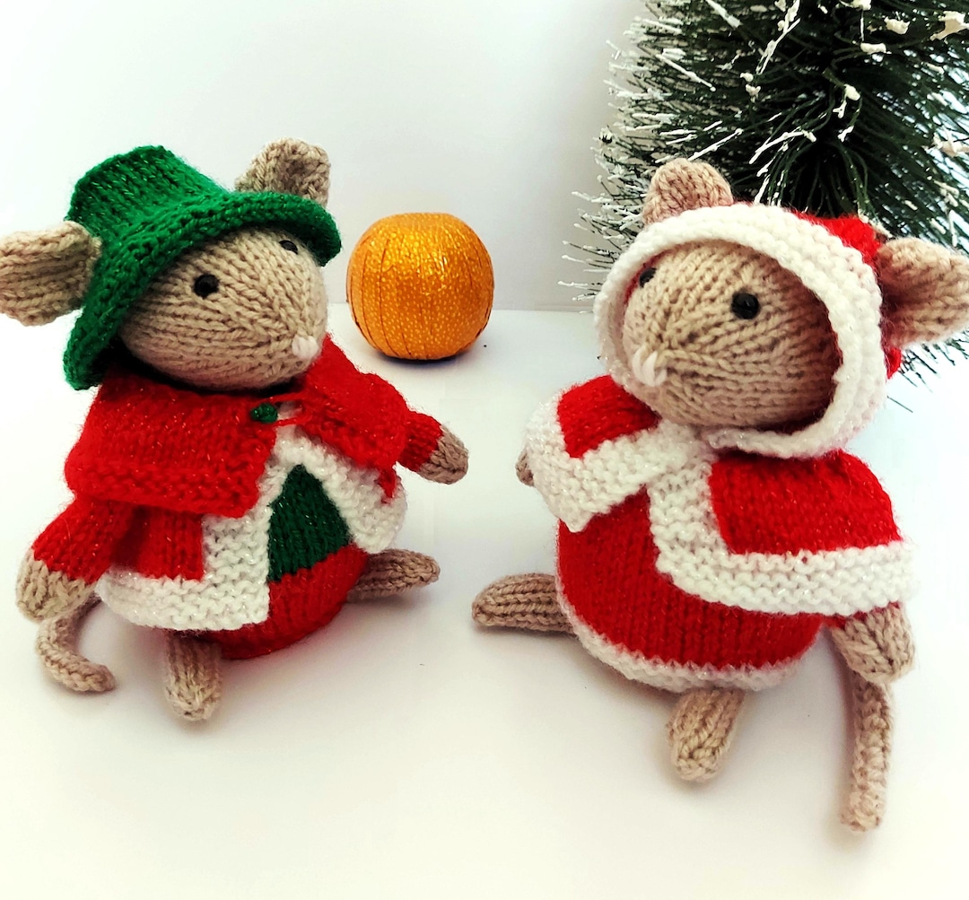 Knitting Pattern PDF Festive Mice Chocolate Orange Bath Bomb Cover ...