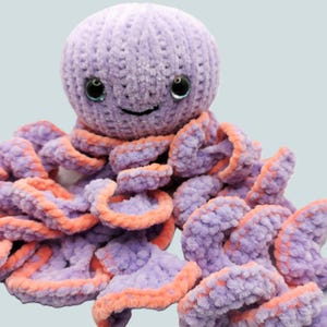PDF Knitting Pattern Octopus Toy Spiral Legs Flutterby Chunky ( Bulky ...