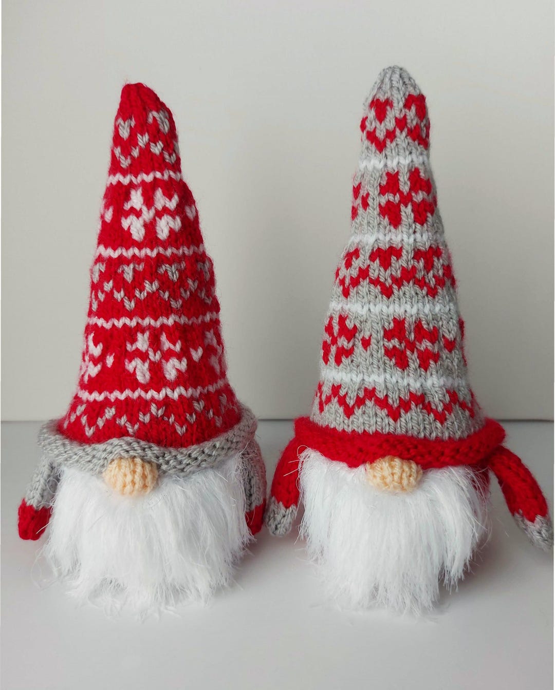 Knitting Pattern PDF Christmas Gonk Fair Isle Hat Gnome Chocolate ...