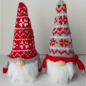 Knitting Pattern PDF Christmas Gonk Fair Isle Hat Gnome Chocolate ...