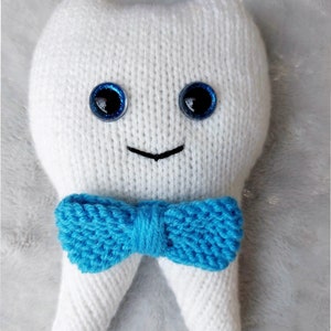 PDF Knitting Pattern Tooth Fairy Pouch Pillow Back Pocket Childs Easy ...