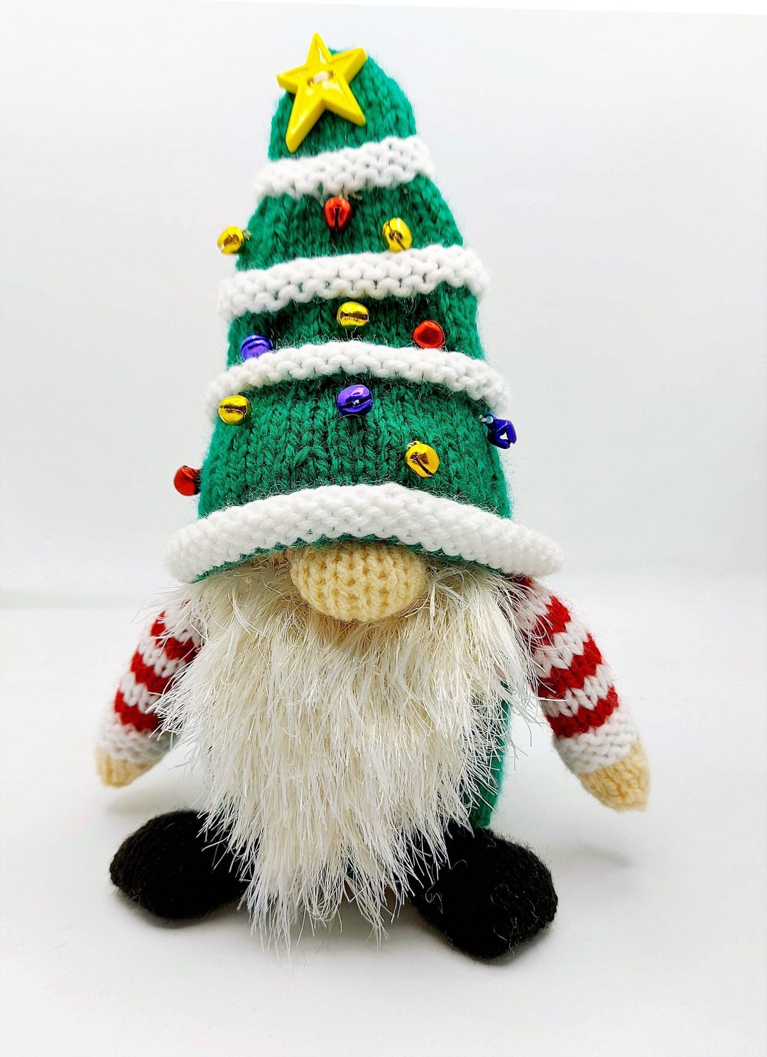 PDF Knitting Pattern Santa Tree Gonk Christmas Gnome Toy Ornament ...