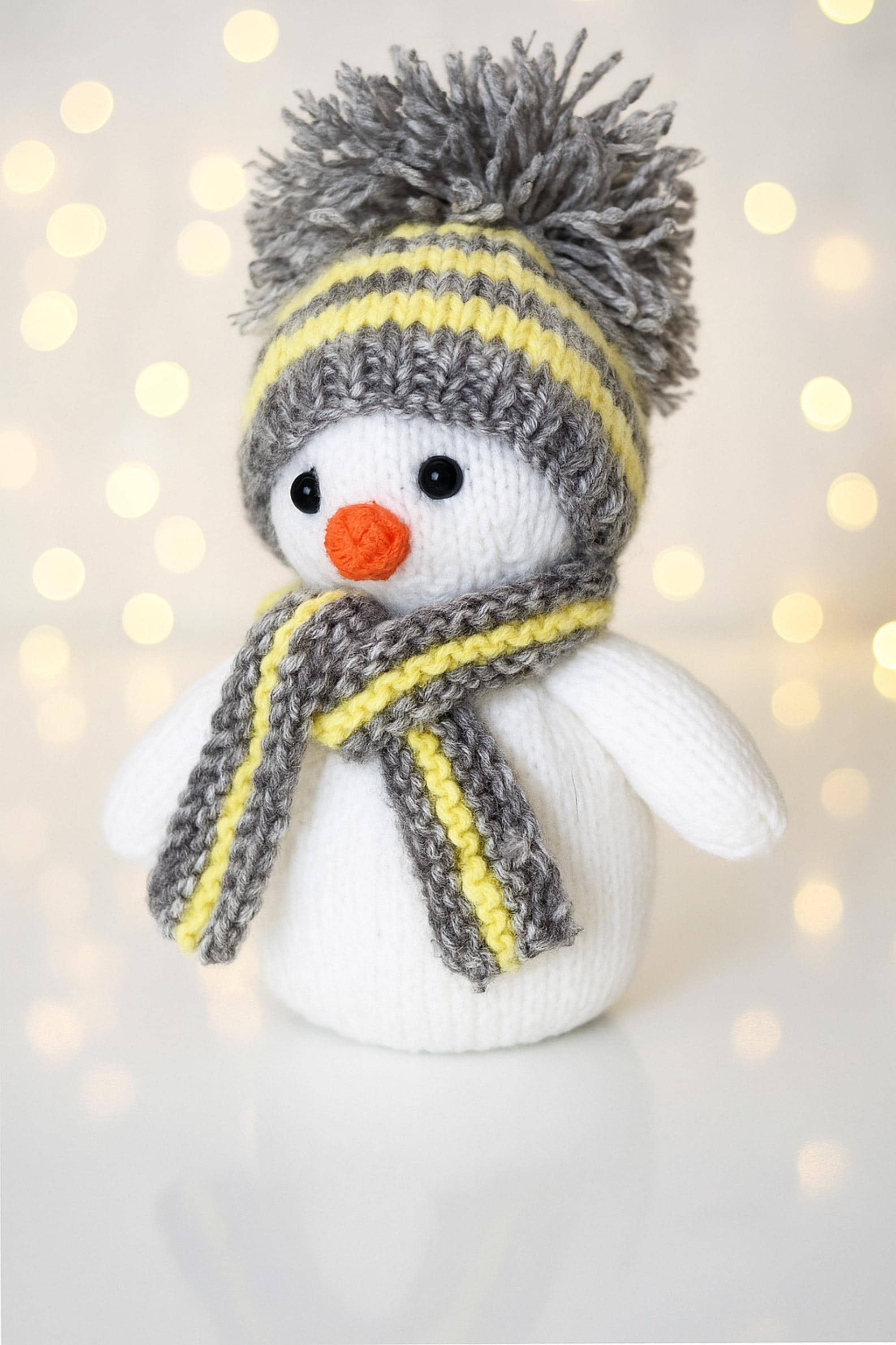 PDF Knitting Pattern Snowman Christmas Novelty Toy & Chocolate Orange ...