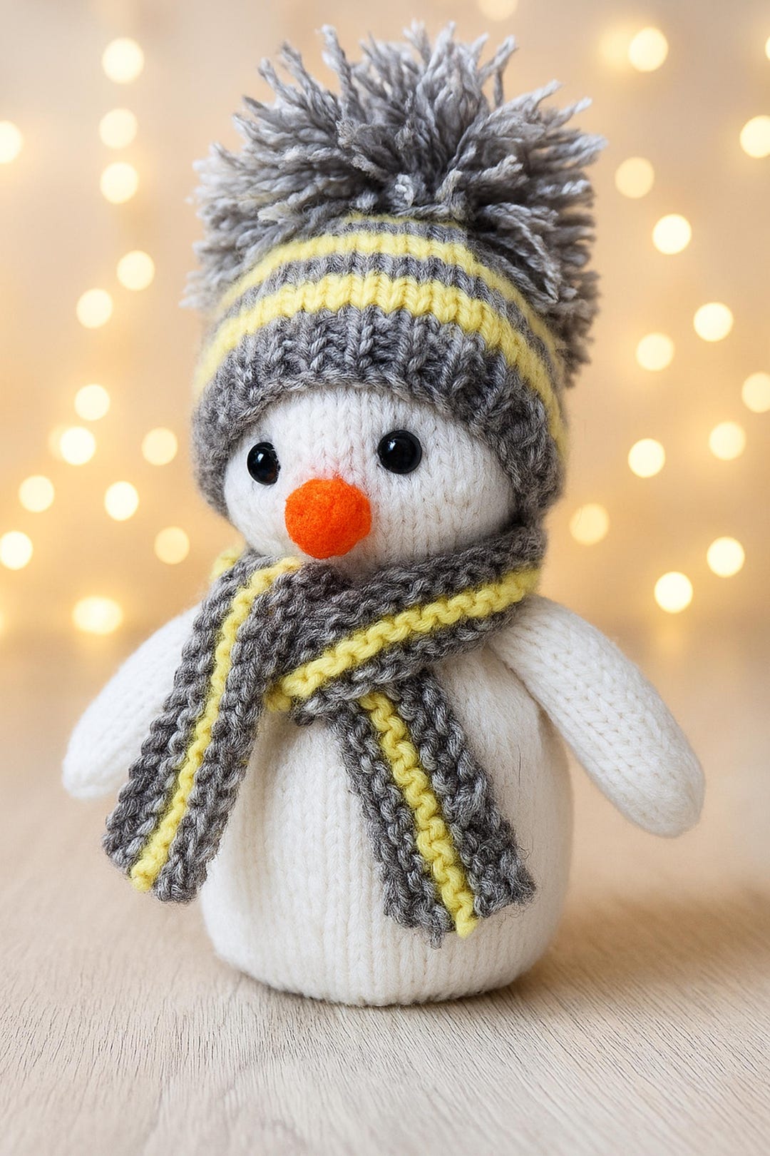PDF Knitting Pattern Snowman Christmas Novelty Toy & Chocolate Orange ...