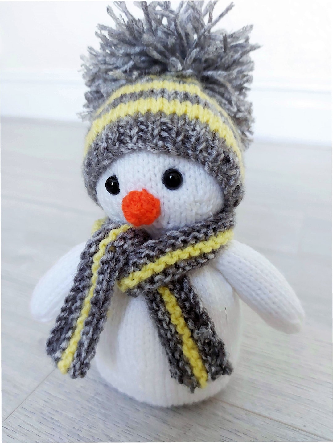 PDF Knitting Pattern Snowman Christmas Novelty Toy & Chocolate Orange ...