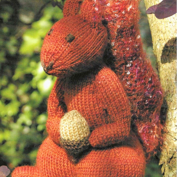 Squirrel Knitting Pattern - Etsy