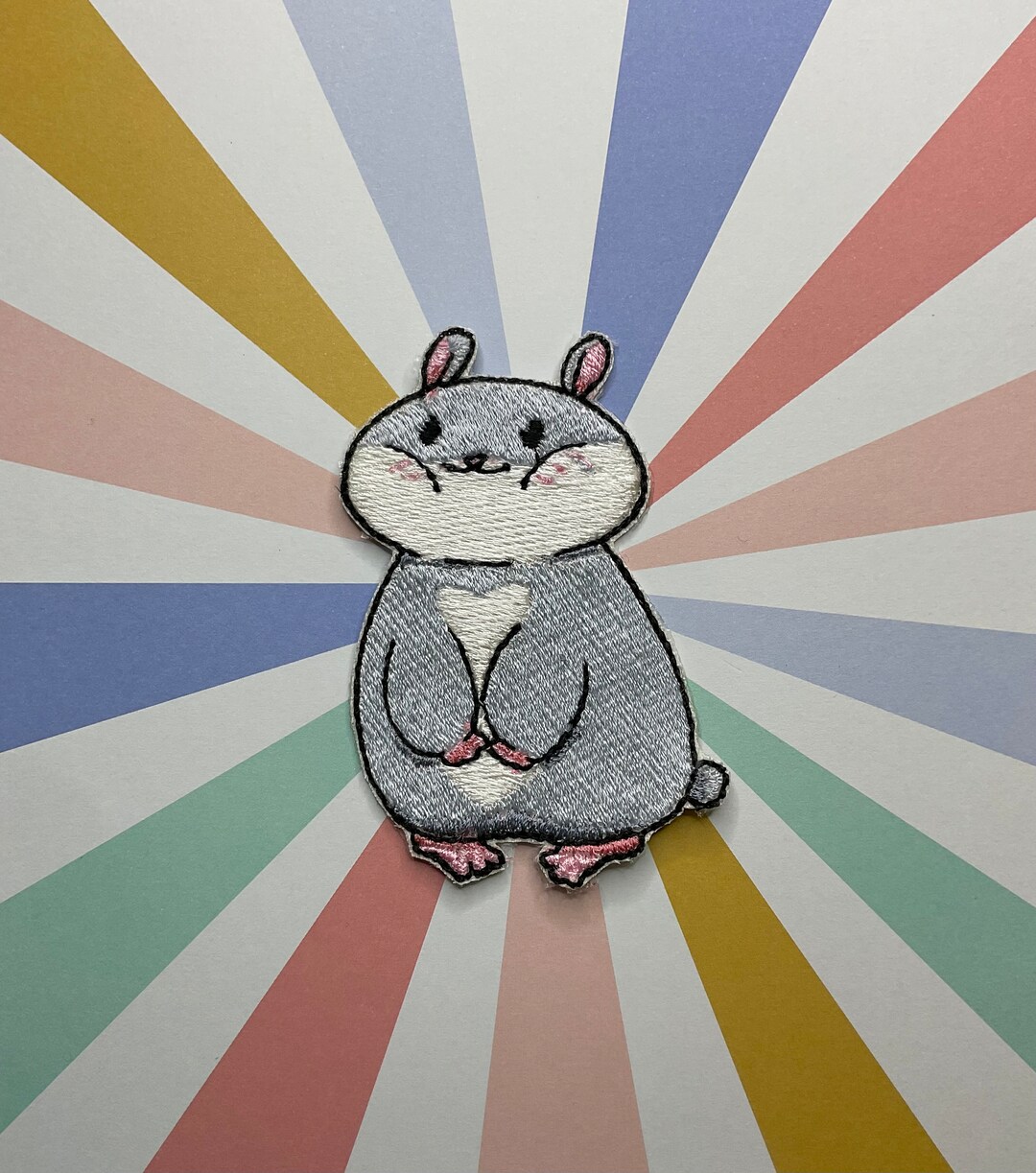 Tam the Tiny Hamster: Smug Face Embroidered Iron On/sew on Patch. - Etsy