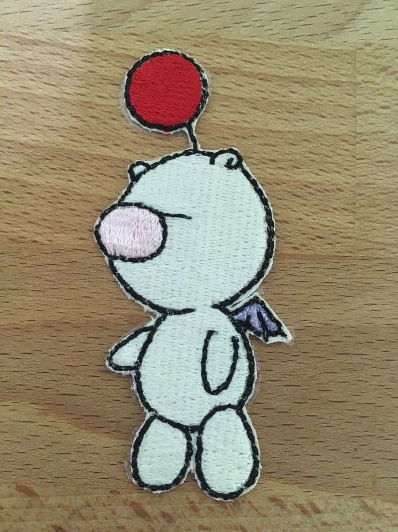 Kingdom Hearts Moogle Embroidered Iron on Patch. - Etsy