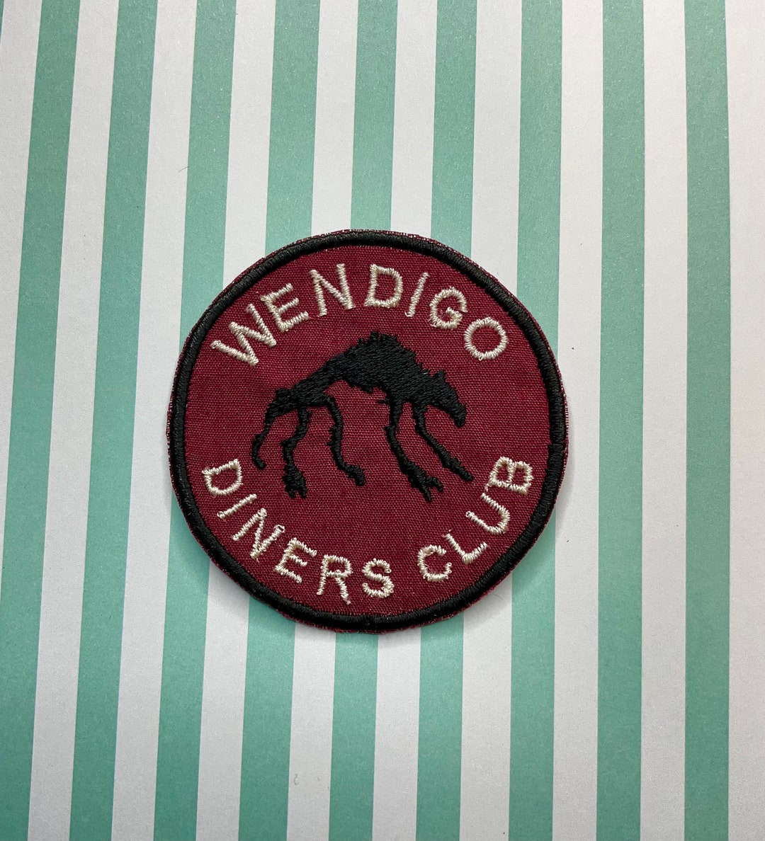 Embroidered Cryptid Iron On/sew on Patch: Wendigo Diners Club. - Etsy