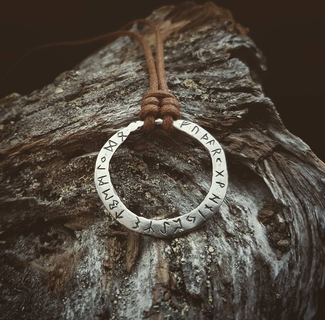 Silver Rune Pendant / Rune Necklace / Elder Futhark Amulet | Etsy