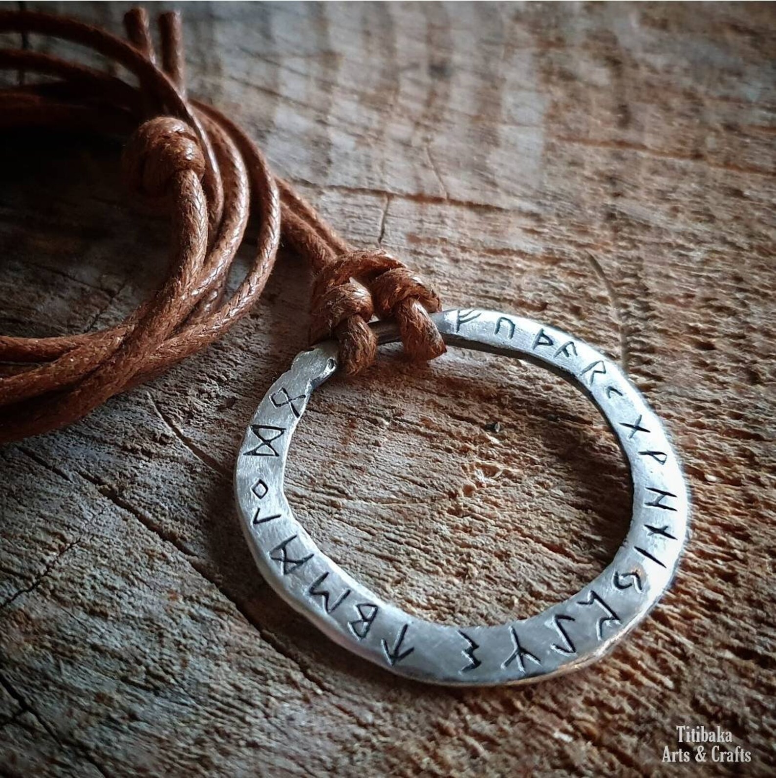 Silver Rune Pendant / Rune Necklace / Elder Futhark Amulet - Etsy