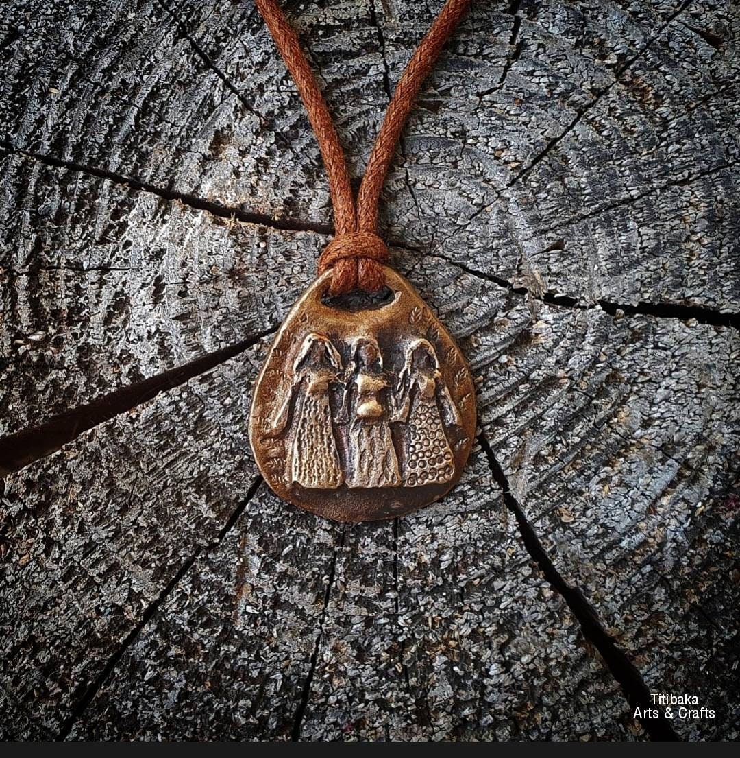 Triple Goddess Amulet Made of Bronze. - Etsy