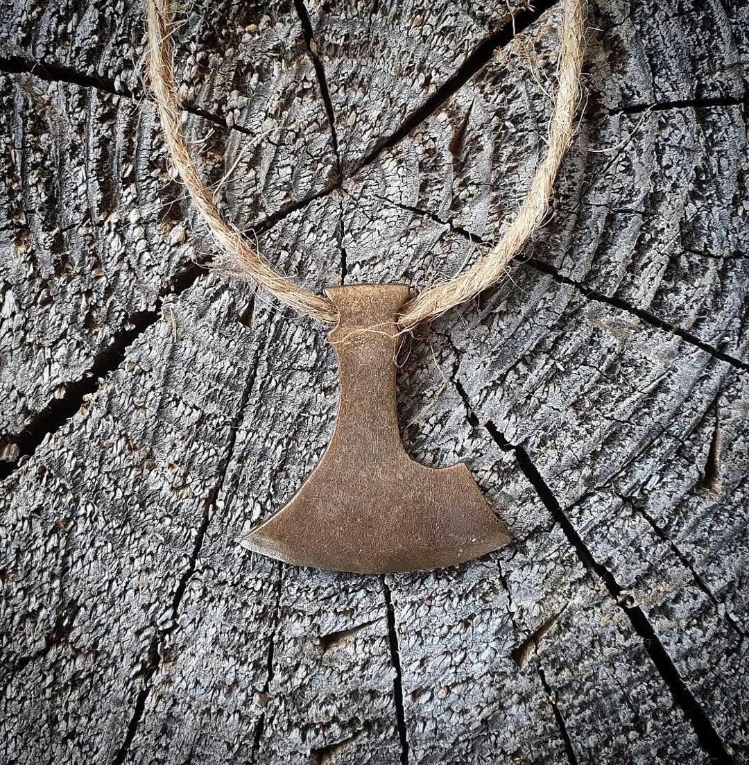 Rustic Bearded Axe Amulet Made of Bronze. - Etsy