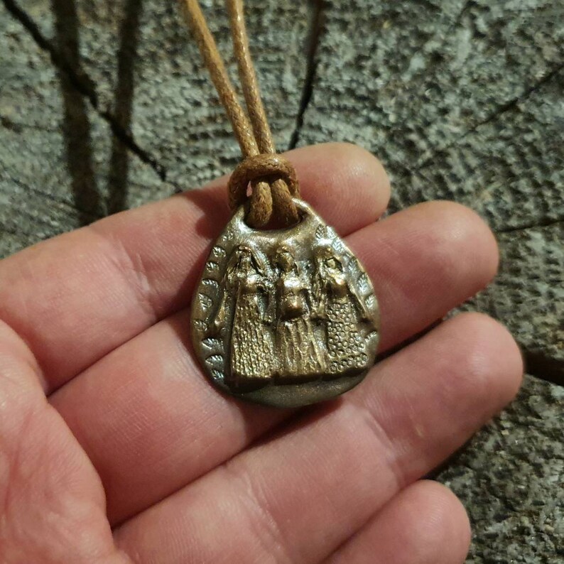 Triple Goddess Amulet Made of Bronze. - Etsy