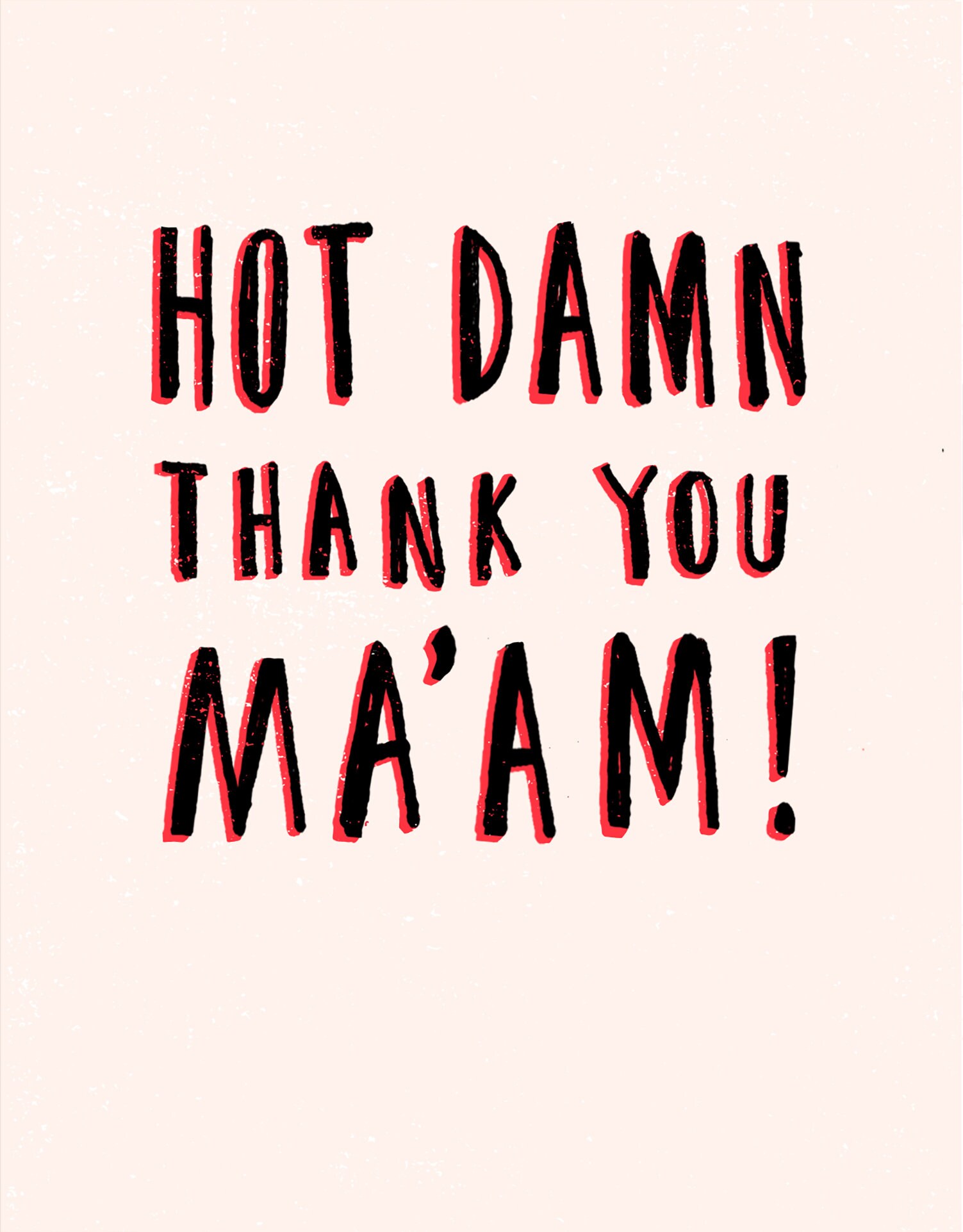 Hot Damn Thank You Greeting Card - Etsy UK