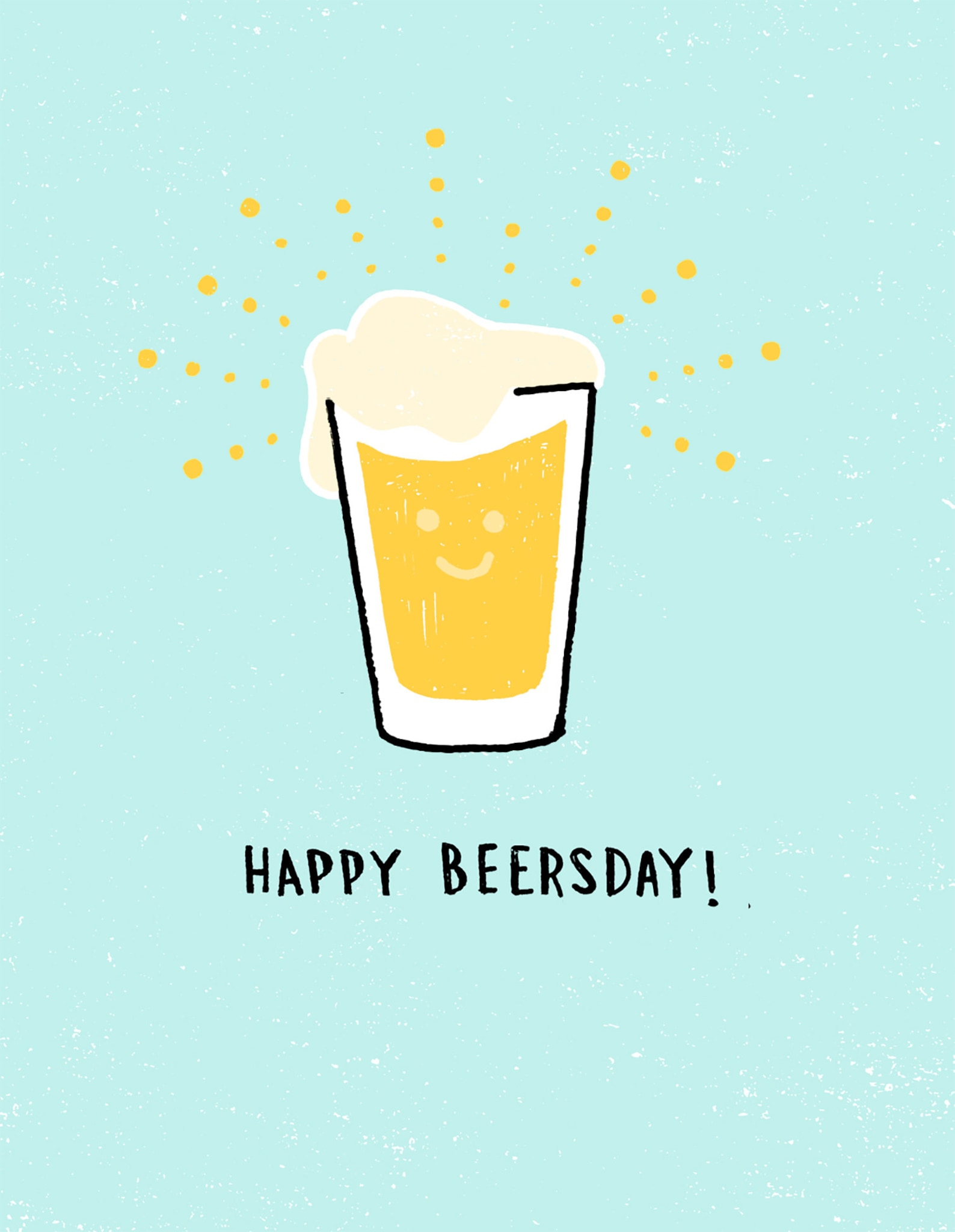 Beer Lover Greeting Card _ Happy Beers Day Greeting _ Happy - Etsy