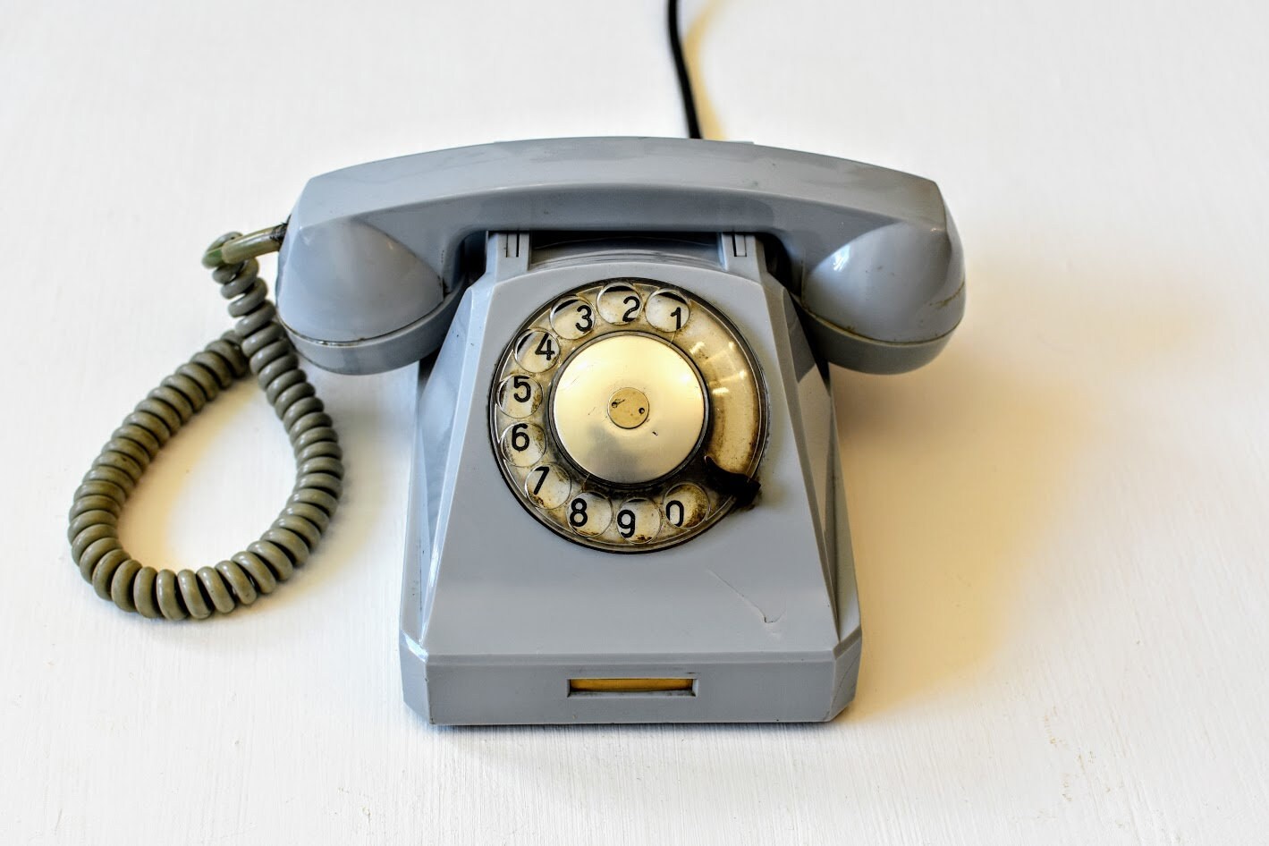 Vintage Rotary Phone / gray retro phone vintage 60s | Etsy