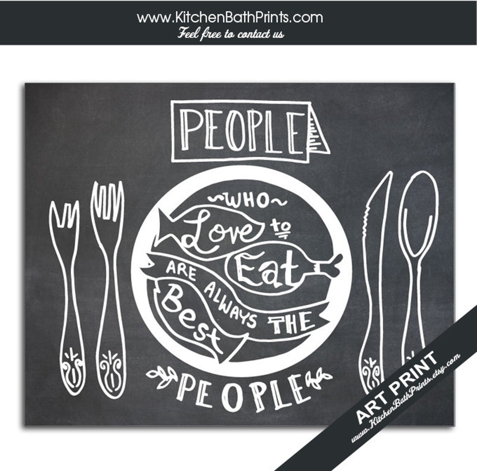 People Who Love to Eat Are Always the Best People Art Print - Etsy